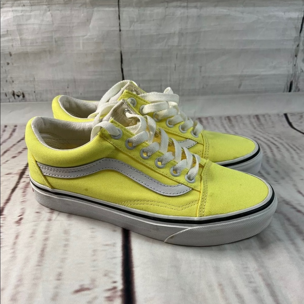 Vans Old Skool Classic Vibrant Yellow Men Size 3.5 Wo… - Gem